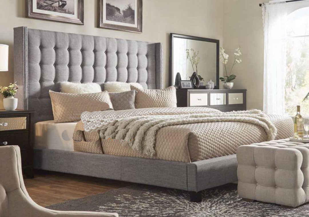 Santoria Wingback Bed Frame – Murphey Beds