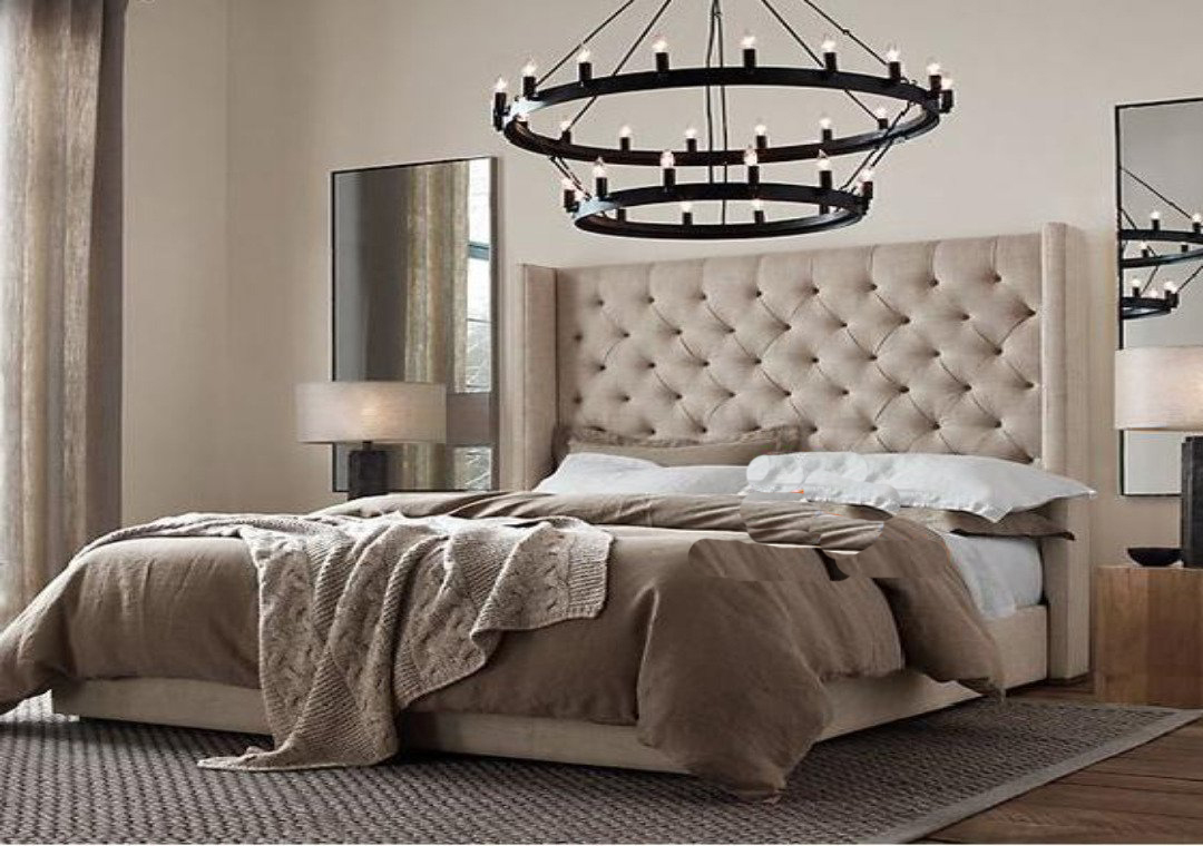 Lera Grandeur Wingback Bed Frame – Murphey Beds