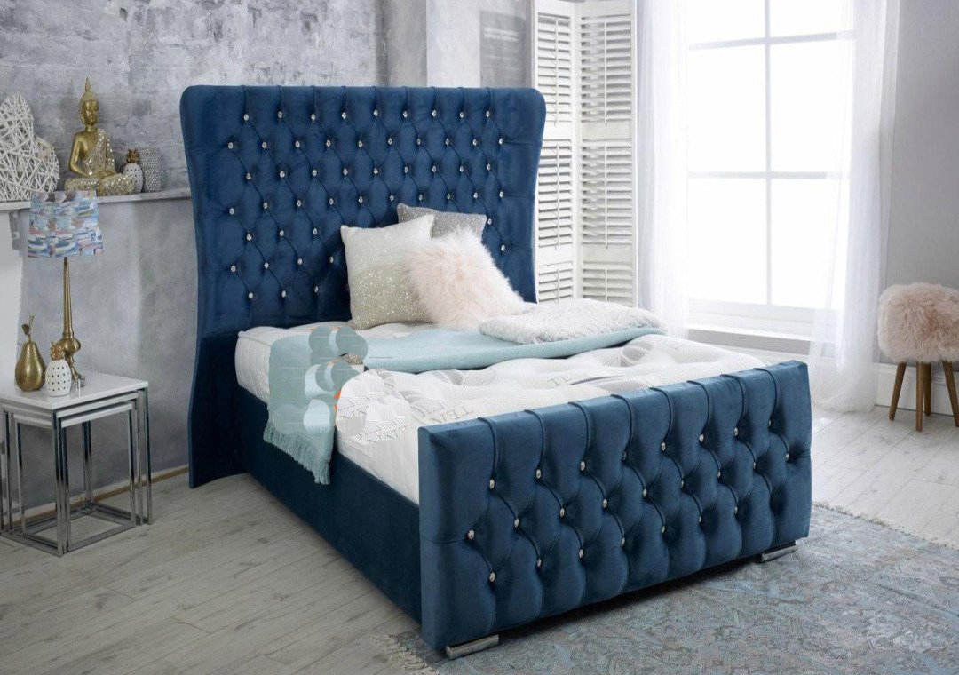 Harmony Deluxe Wingback Bed Frame – Murphey Beds